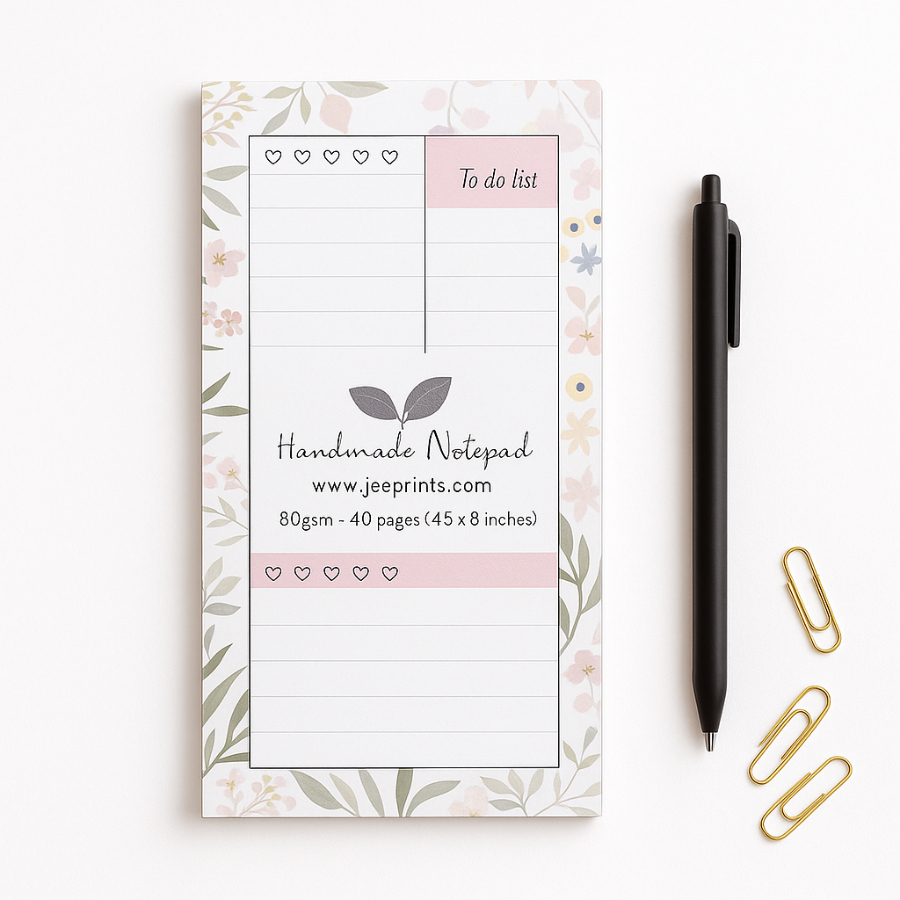 Premium Custom Notepads – 4.5 x 8 Inches | Personalized Notepads for ...