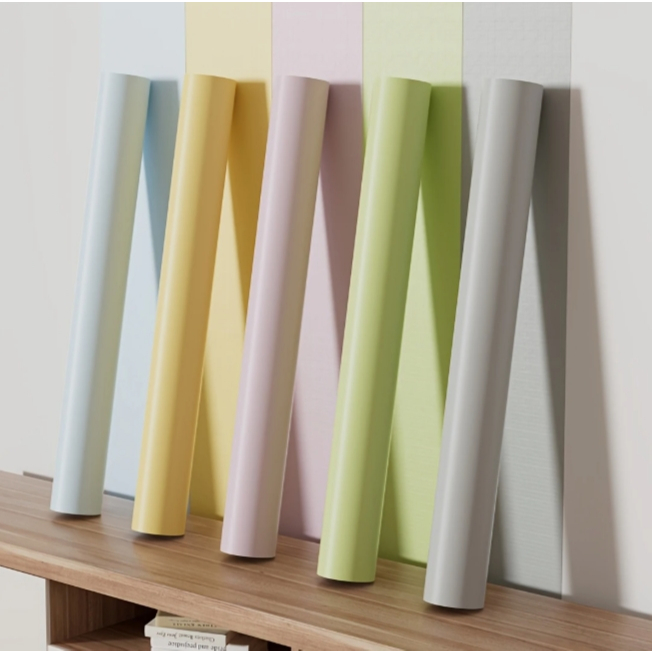 ACE KING Flax and Plain Design Wall Sticker PVC Self Adhesive ...