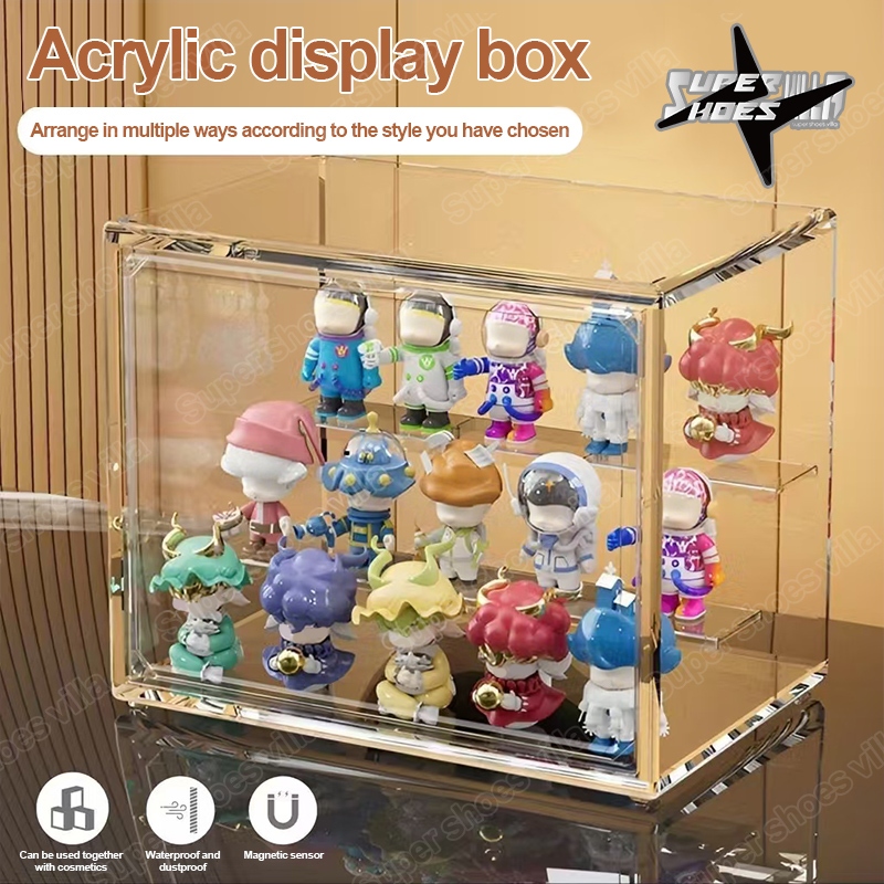 Acrylic Display Case Boxes Popmart Toy Storage Organizer Stackable ...