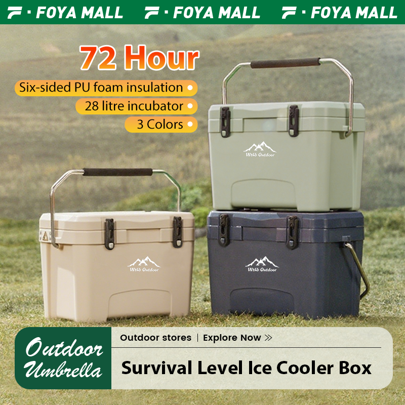 Outdoor 40L Cooler Ice Box Chest Insulated Camping Fishing Freshness ...