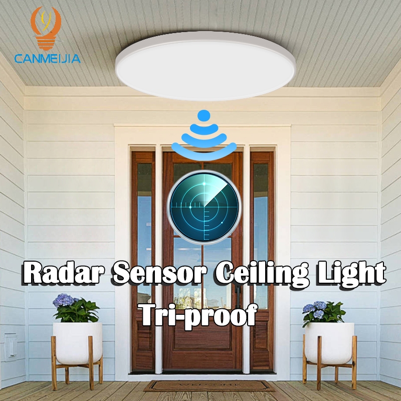 Led Radar Motion Sensor Ceiling Light Indoor 20W 30W For Corridor ...