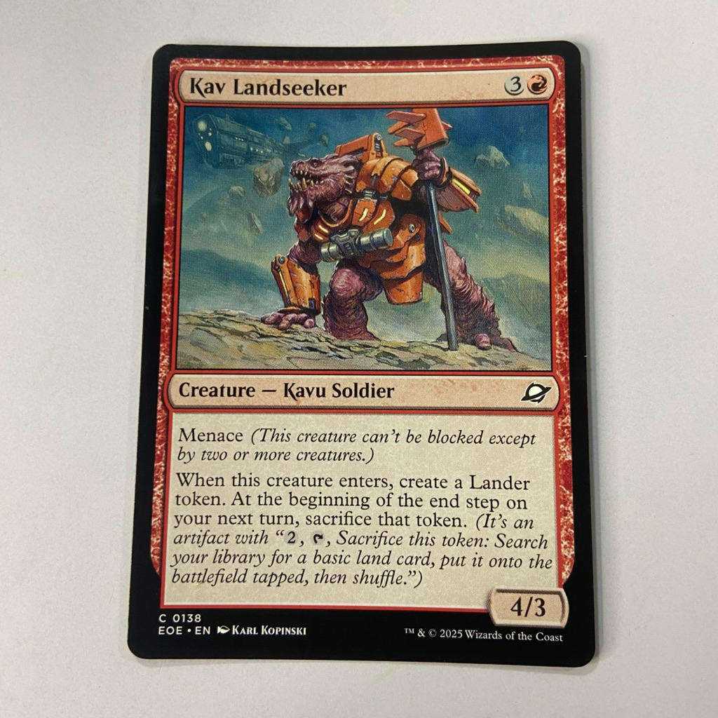 EOE KAV LANDSEEKER ORBITAL PLUNGE RED TIGER MECHAN KAVARON SKYWARDEN ...