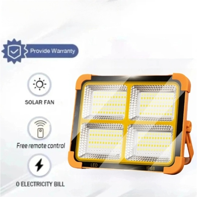 Solar Emergency Light IP68 Waterproof flashlight rechargeable camping ...