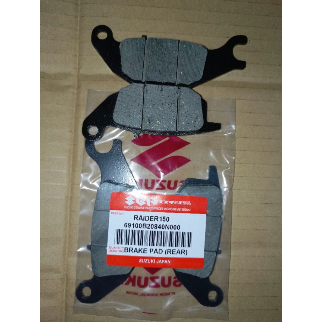 BRAKE Pad set for(Suzuki Raider150 rear carbtype 1set japan | Shopee ...