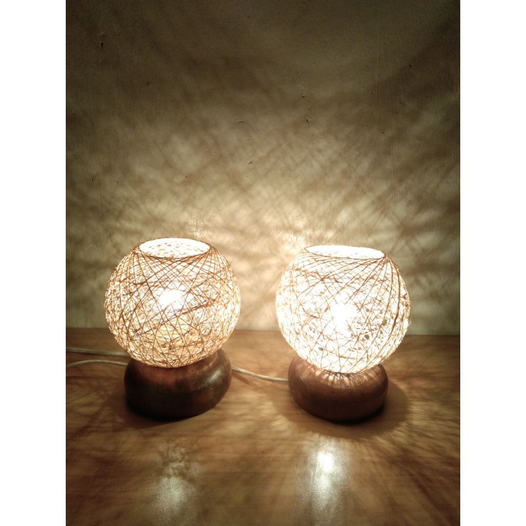 Abaca table lamp complete set | Shopee Philippines
