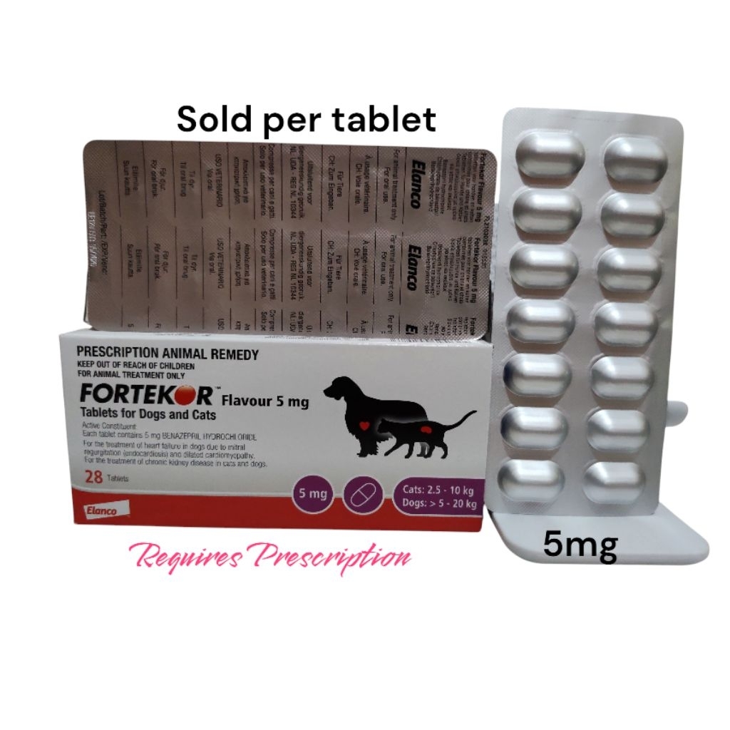 Fortekor 5mg for dogs and cats per tablet | Shopee Philippines