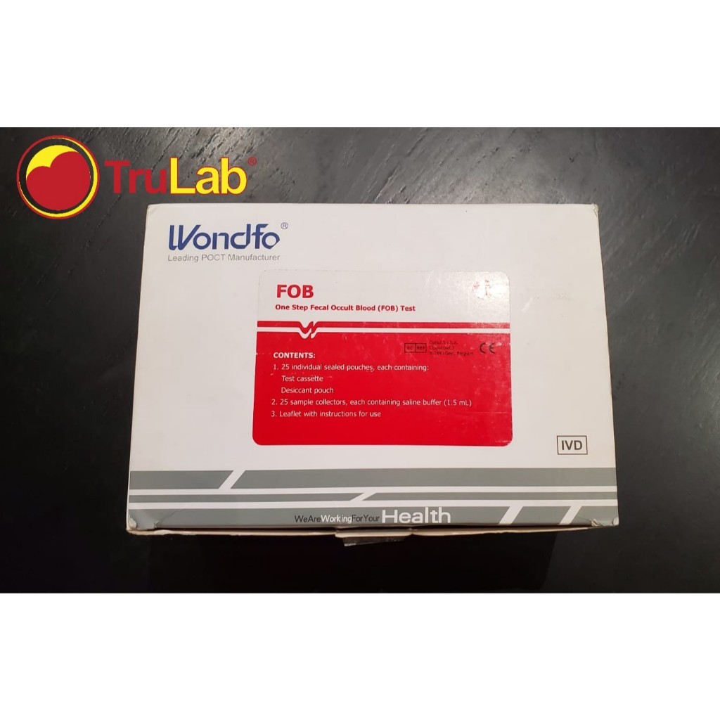 Wondfo Fecal Occult Blood (FOBT) Test Kit 25 tests/box -Laboratory ...
