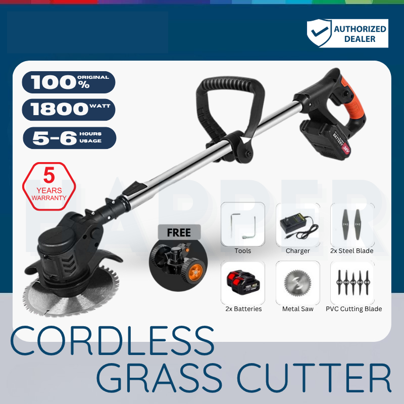 388V Powerful Cordless Grass Cutter Rechargeable Lithium Battery Grass ...