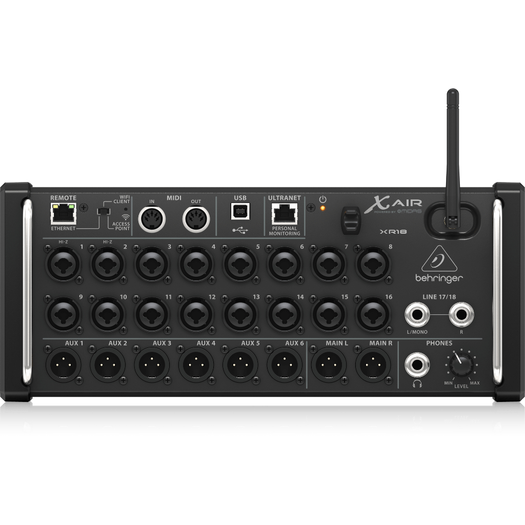 Behringer Air XR18 Rack Mount Professional Digital Mixer Built-in Wifi ...