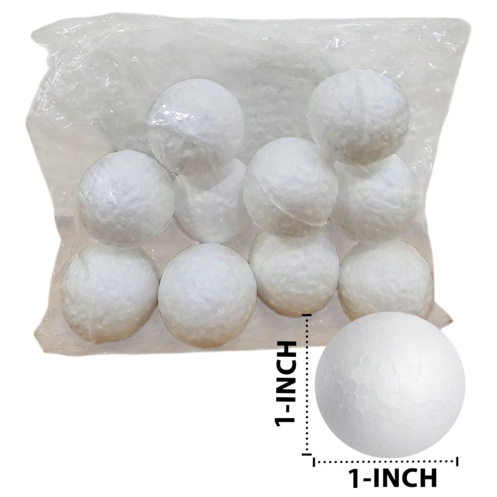 Styro Foam Ball 1 inch ( pack of 10 ) | Shopee Philippines
