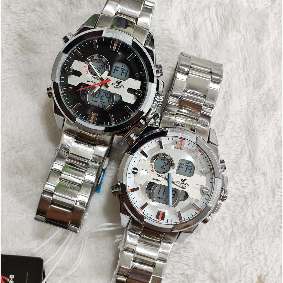 Newest Men's Sports Watch Dual Time Vintage 5Year's Battery Non-Tarnish ...