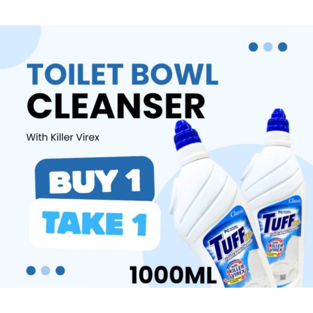 TUFF TOILET BOWL CLEANSER 1000ML (BUY 1 TAKE 1) | Shopee Philippines
