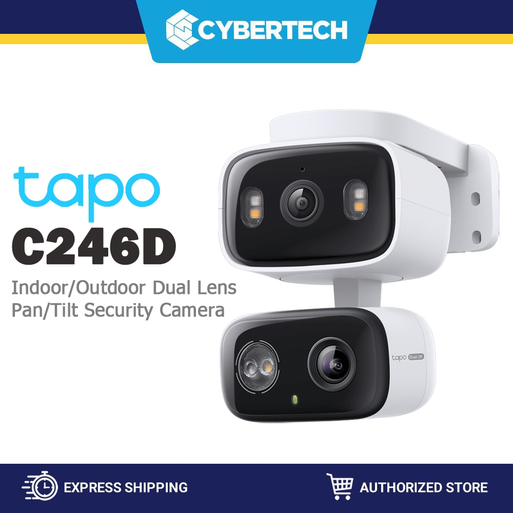 Cybertech TP-Link Tapo C246D Indoor/Outdoor Dual Lens Pan/Tilt Security Camera | Shopee Philippines