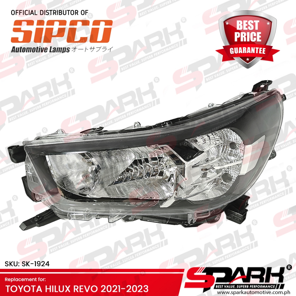 Head lamp Head Light Toyota Hilux Revo 2021 - 2023 Bulb Type E Type J ...