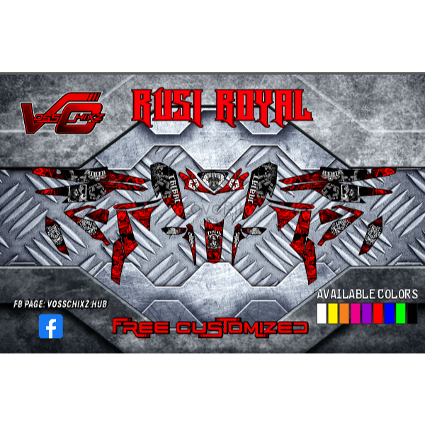 Motorcycle Decals Sticker for Rusi Royal Tribal | Shopee Philippines
