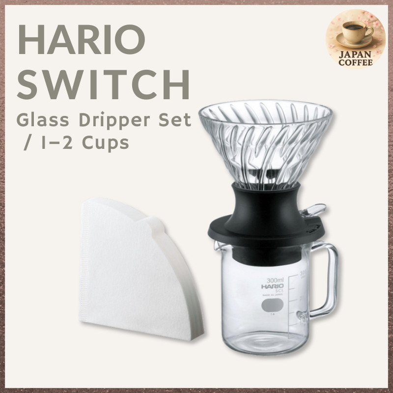 HARIO Switch Dripper Set SSD-5012-B | 200ml Brew | 300ml Server ...