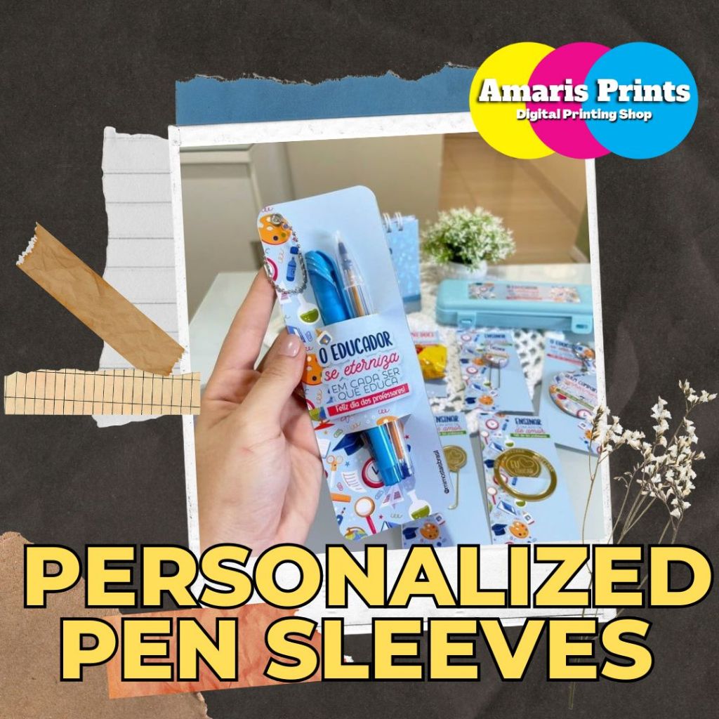PERSONALIZED PEN SLEEVES FREE PREMADE LAYOUT (4PCS PER/SET) | Shopee ...