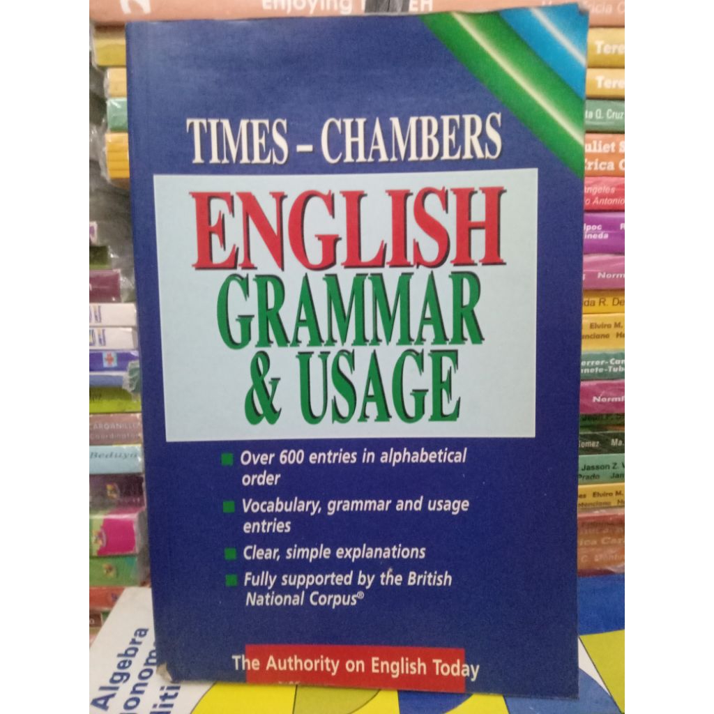 TIMES CHAMBERS ENGLISH GRAMMAR & USAGE (USED) | Shopee Philippines