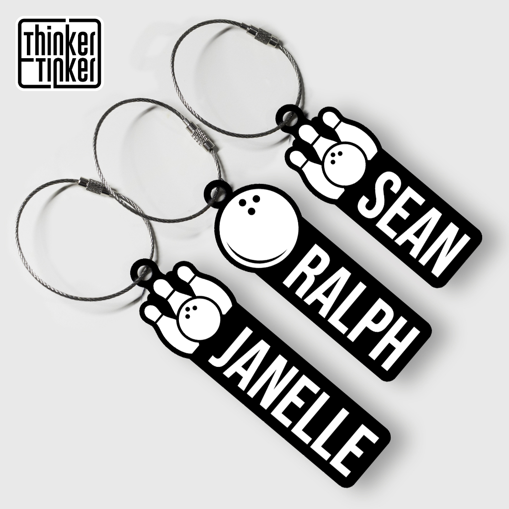 Personalized Bowling Bag Tags, Custom Bowler Name Tags, Luggage Tags ...