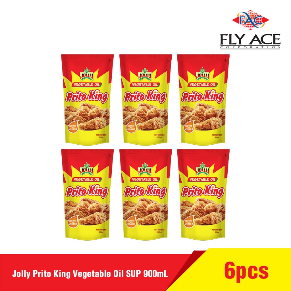 Jolly Prito King Vegetable Oil SUP 900ml x 6 | Shopee Philippines