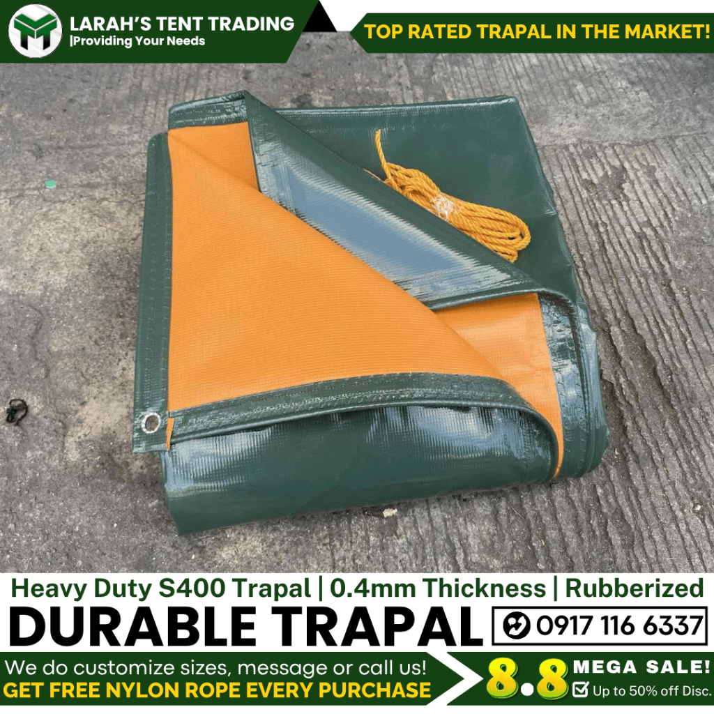 S400 HEAVY DUTY TRAPAL 0.4MM TRAPAL TOLDA LONA TARP ROOF COVER TRUCKING ...