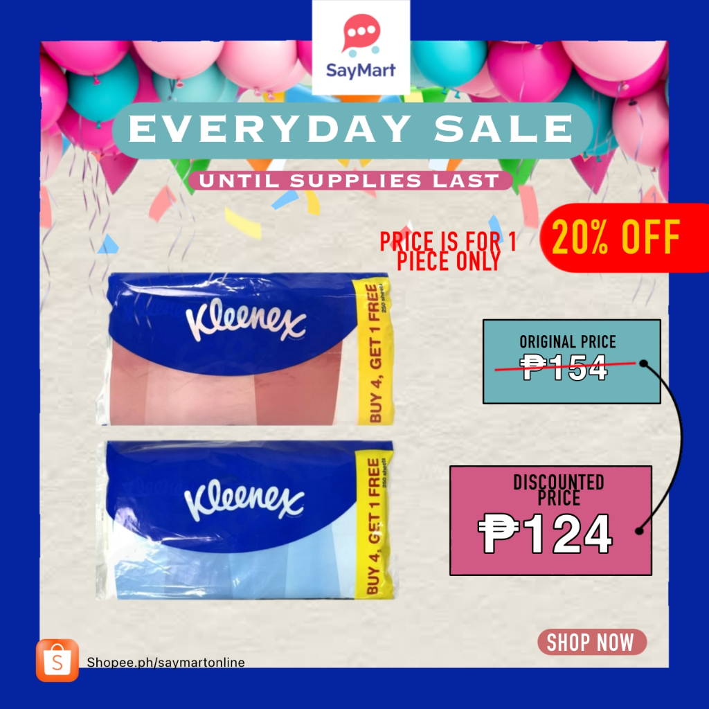 KLEENEX POLY LGE MULTIPACK 50S (4+1 PROMO) (RANDOM DESIGN) | Shopee ...