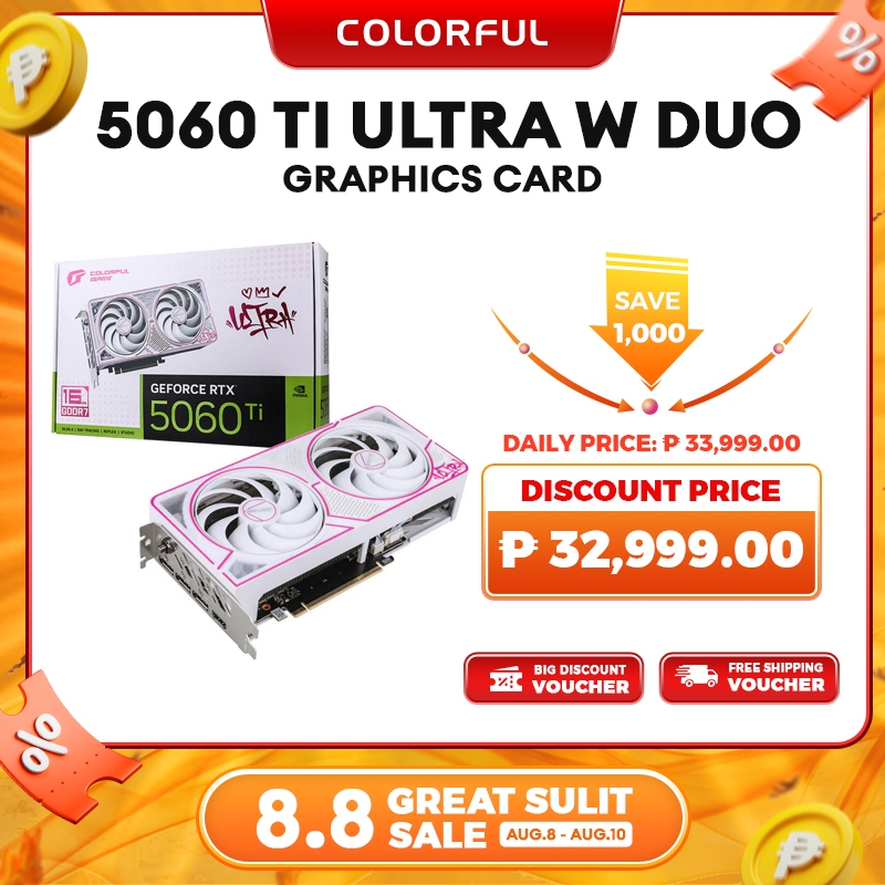 Colorful iGame GeForce RTX 5060 Ti Ultra W DUO OC 16GB-V | Shopee ...