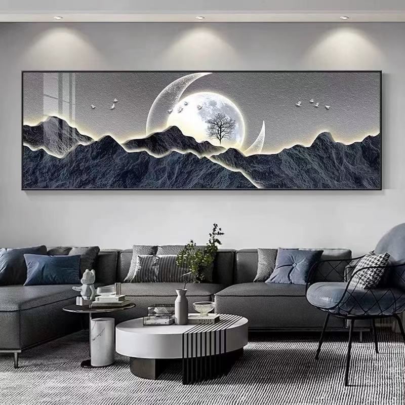 Modern new frescoes horizontal large murals wall decoration paintings ...