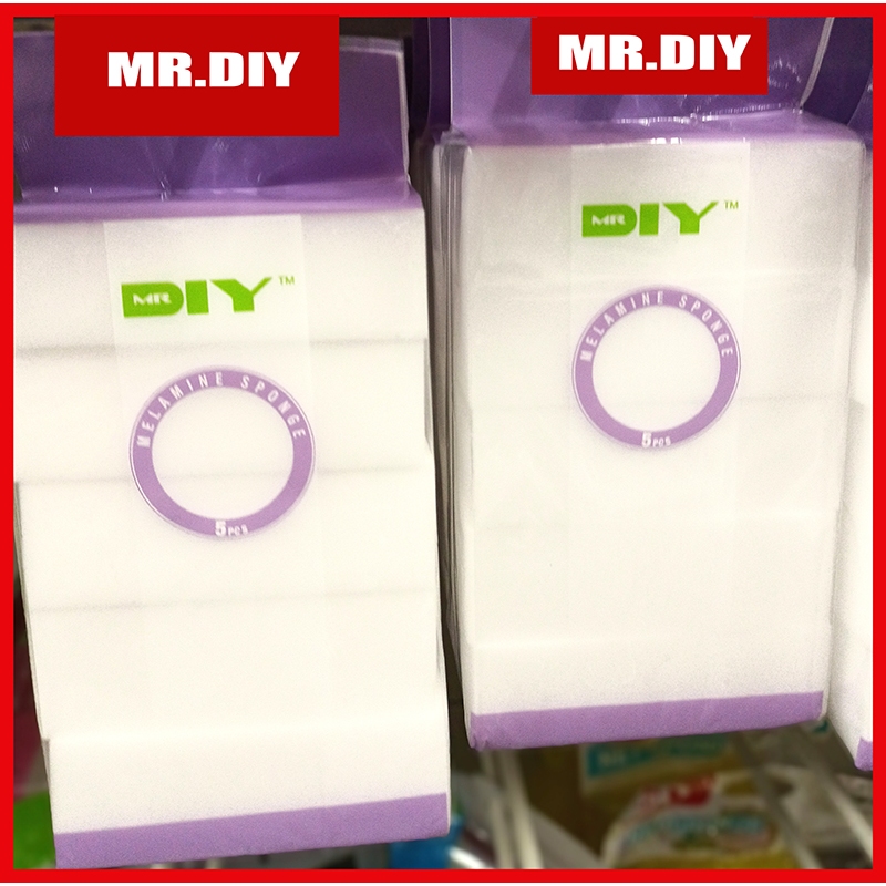 MR.DIY MELAMINE SPONGE - 5 PCS. | Shopee Philippines