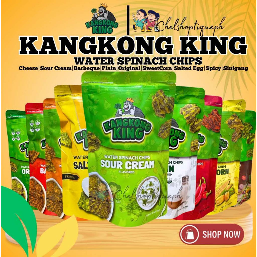 KANGKONG CHIPS 60G BY KANGKONG KING KKK Salted Egg Sour Cream Spicy ...