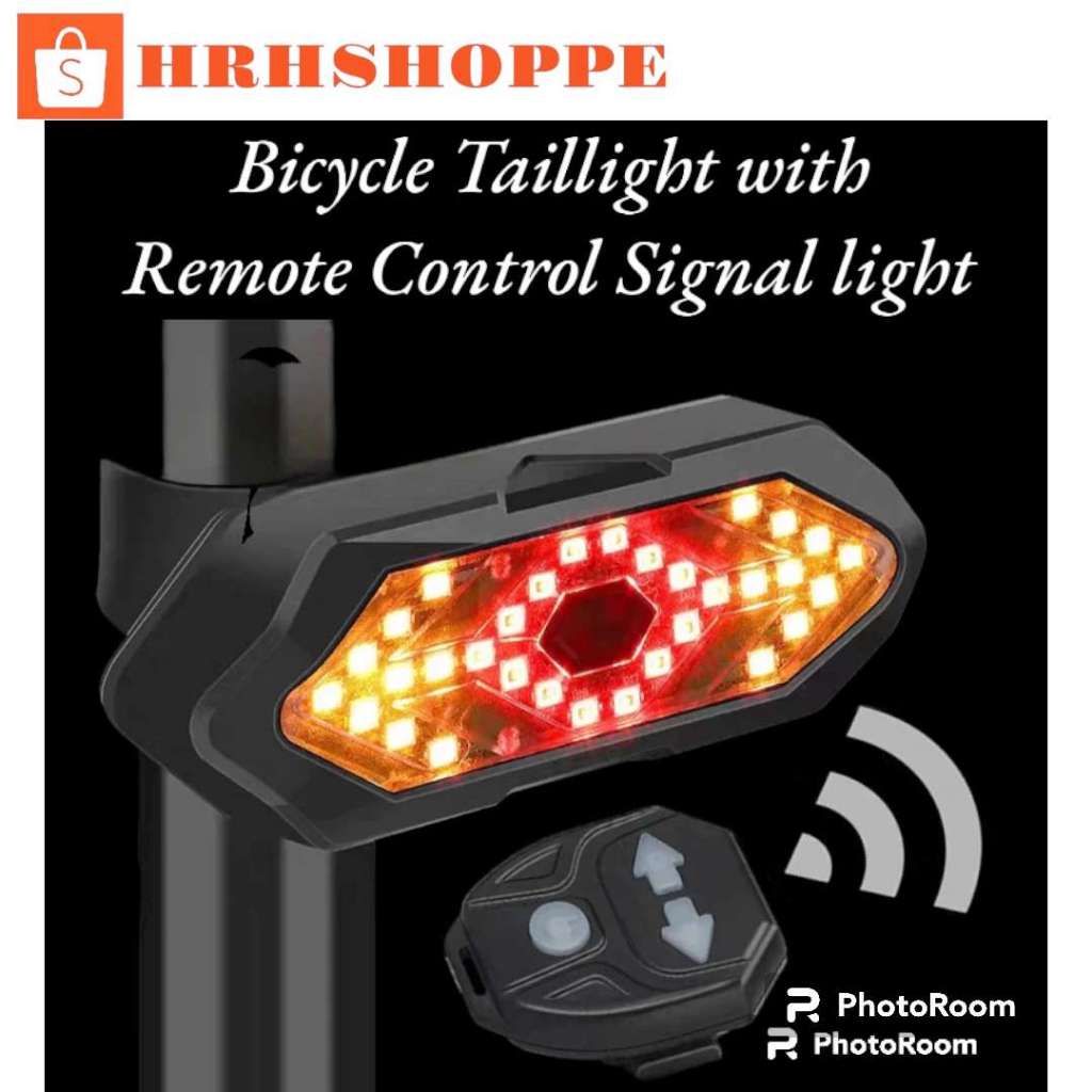 #HRHSHOPPE#USB Rechargeable Bike Tail Light Turn Signals,3 in 1 ...