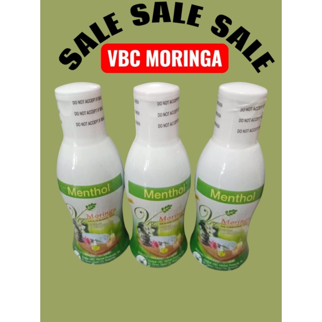 Menthol VBC moringa oil massage gel and oil 60ml 3 bottles only(white ...