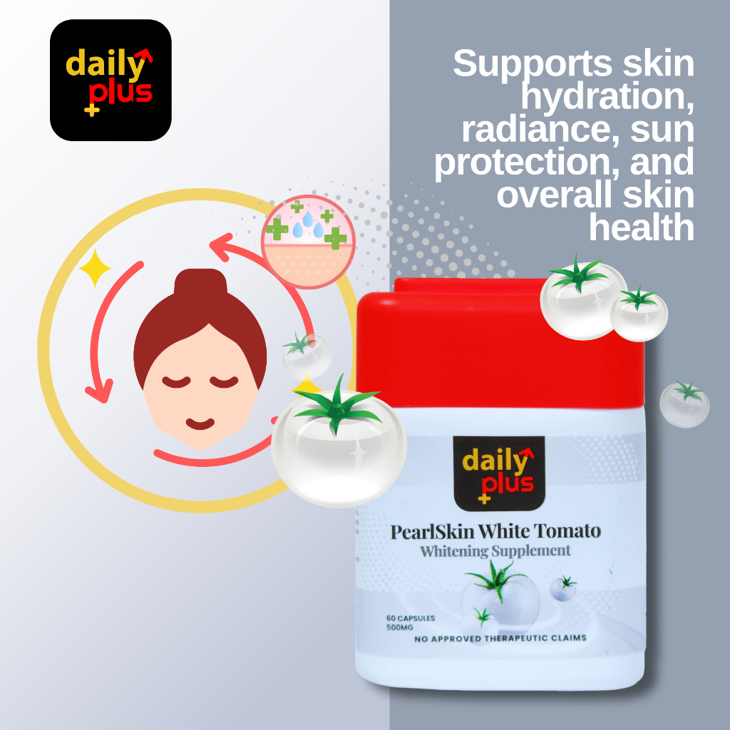 Daily Plus SUPPLEMENT (PearlSkin White Tomato, Collagen with Vitamin C ...