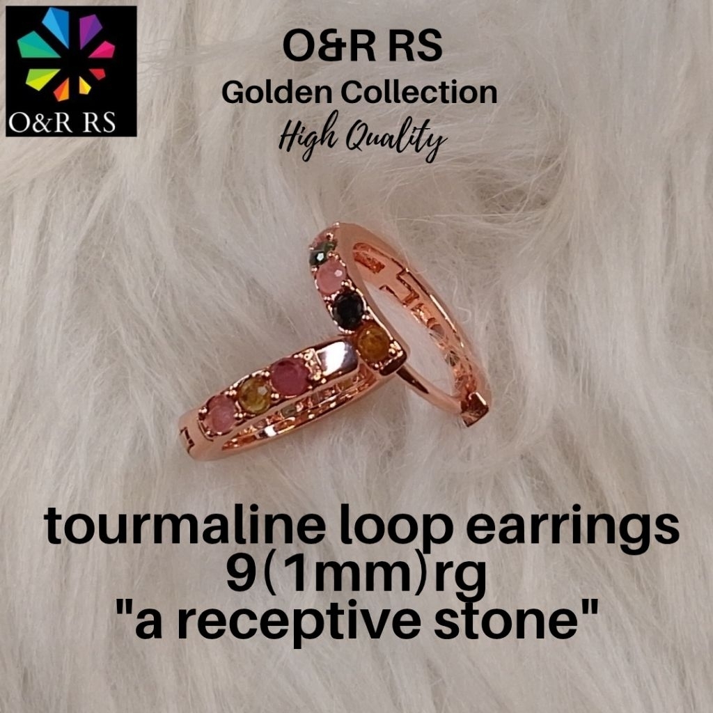 O&R RS tourmaline loop earrings 9(1mm) | Shopee Philippines
