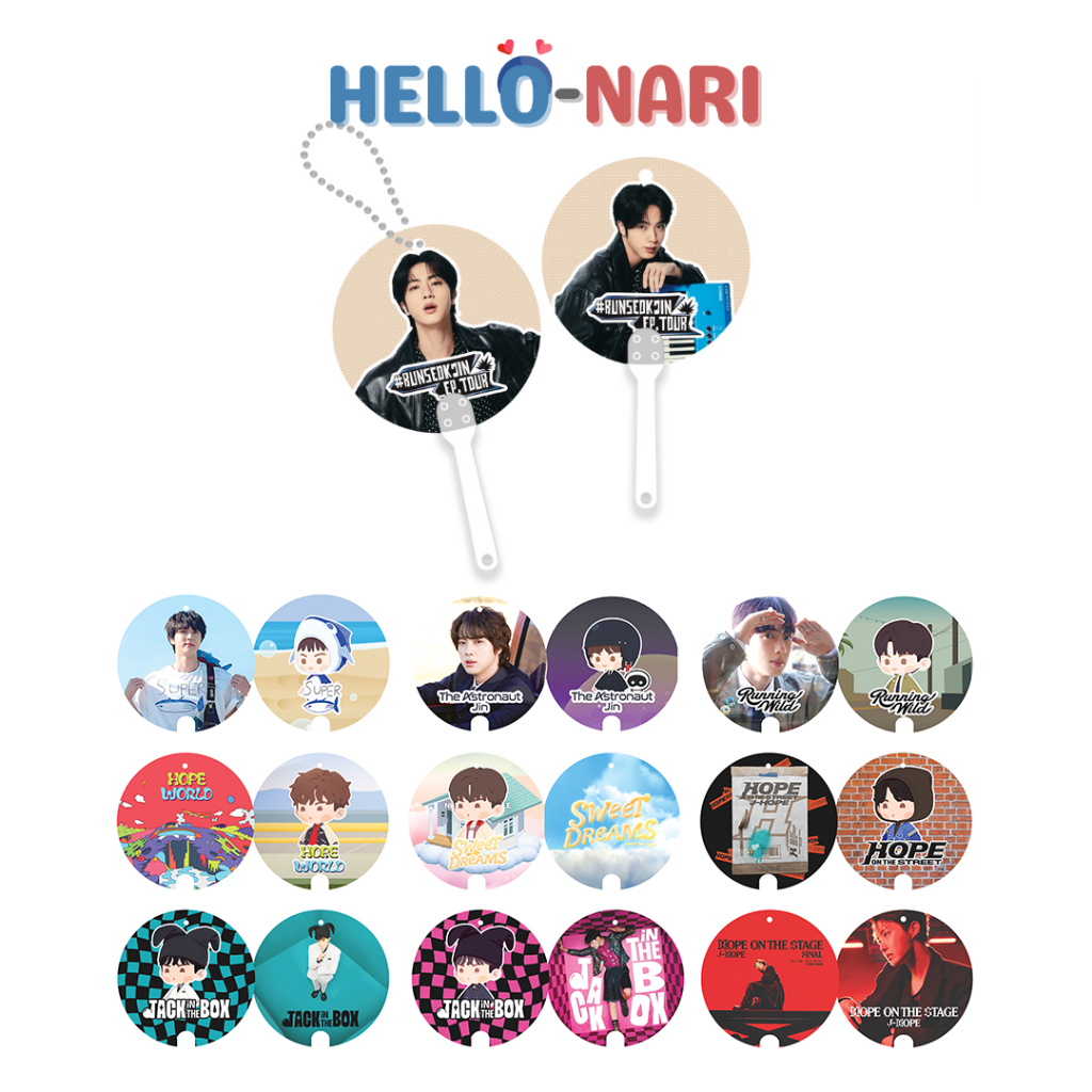 [FANMADE] BTS Inspired Mini Image Picket Fan Keyring | Shopee Philippines