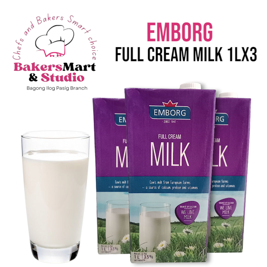 Emborg Full Cream Milk 1LX3 | Shopee Philippines