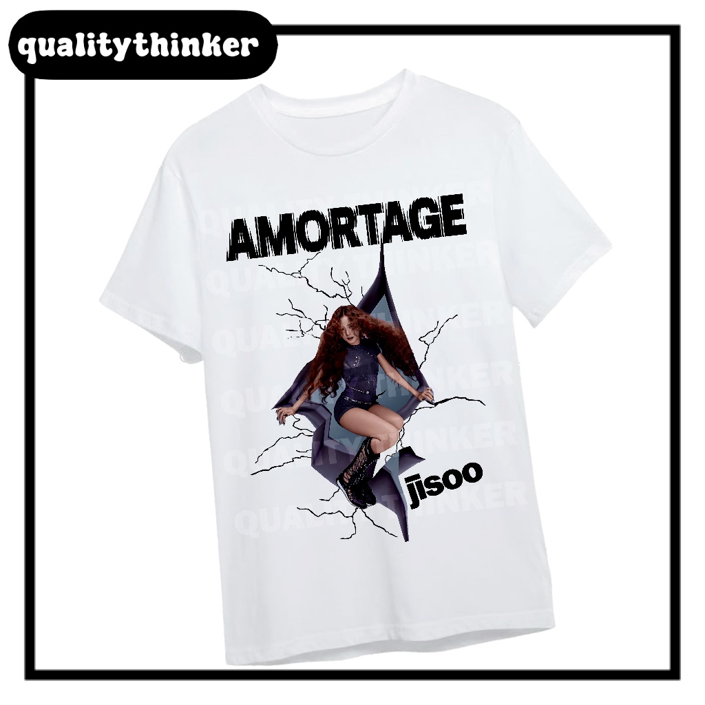 QualityThinker l BP JISOO AMORTAGEE INSPIREDD ROUNDNECK TSHIRT | Shopee ...