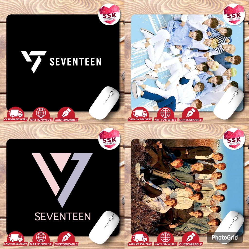 KPOP Seventeen Mousepad | SVT | MORE DESIGNS | 5MM Thickness | Shopee ...
