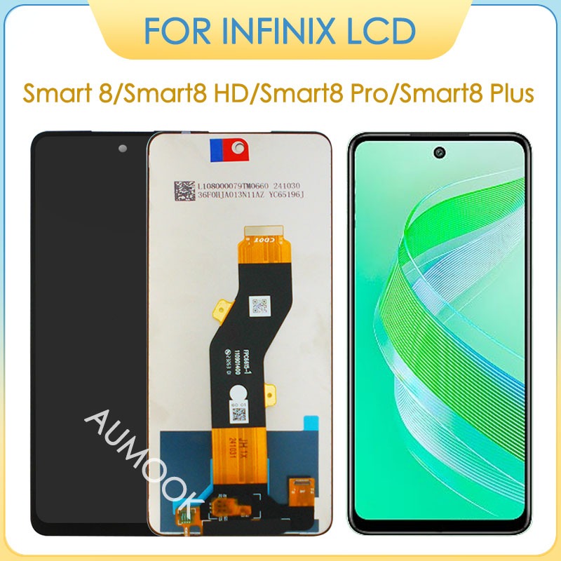 For Infinix Smart 8 8Pro 8Plus Smart8 HD LCD Display Touch Screen Digitizer Assembly Replacement ...