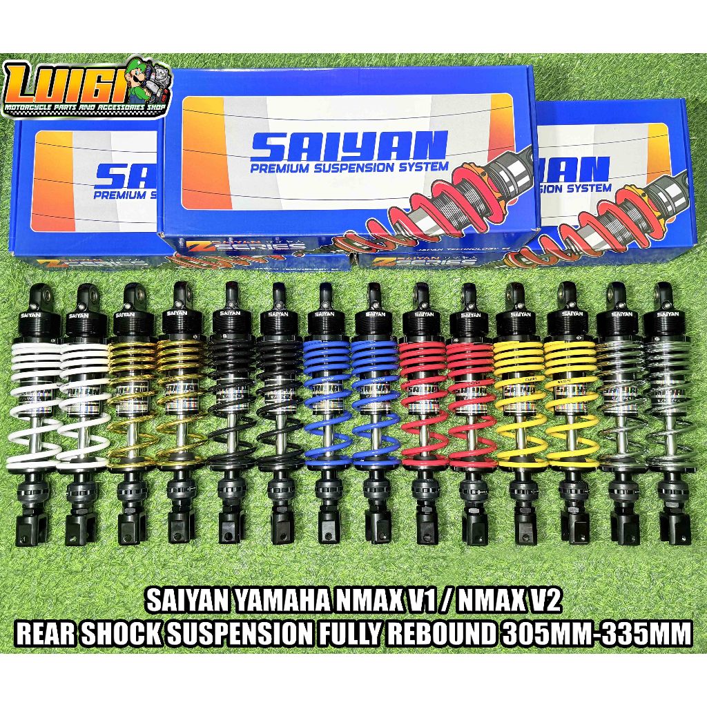 SAIYAN AEROX/ NMAX V2/ NMAX V1 REAR SHOCK SUSPENSION FULLY REBOUND ...