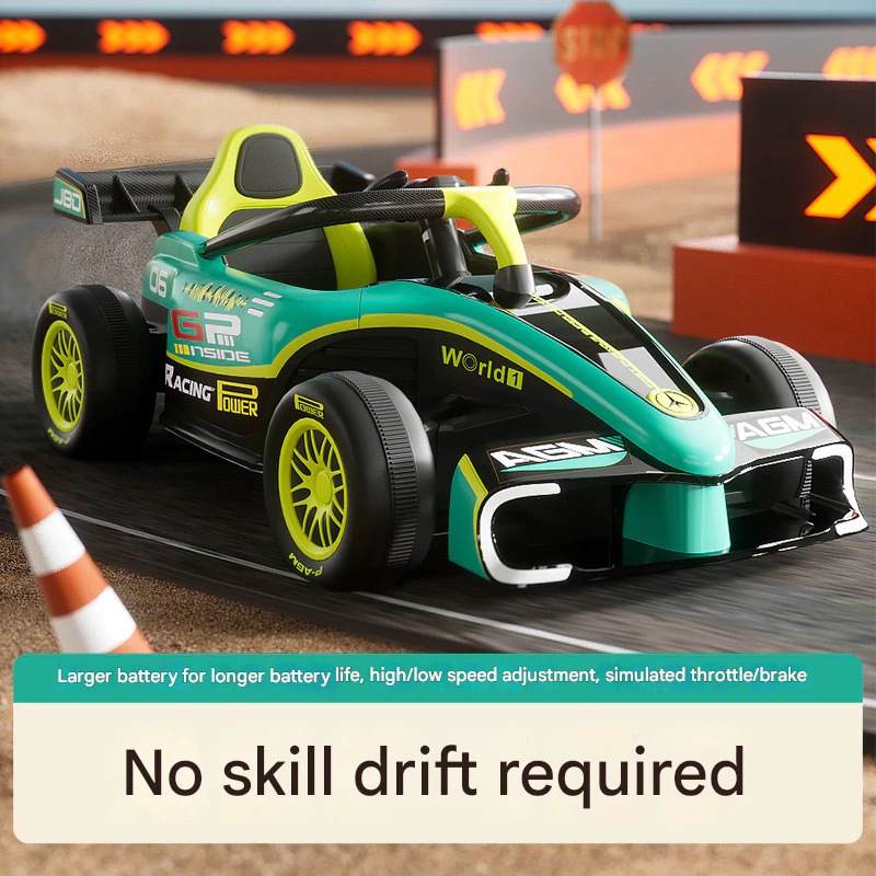 F1 Kart Children's Electric Car Four-wheel Drift Remote Control Male ...