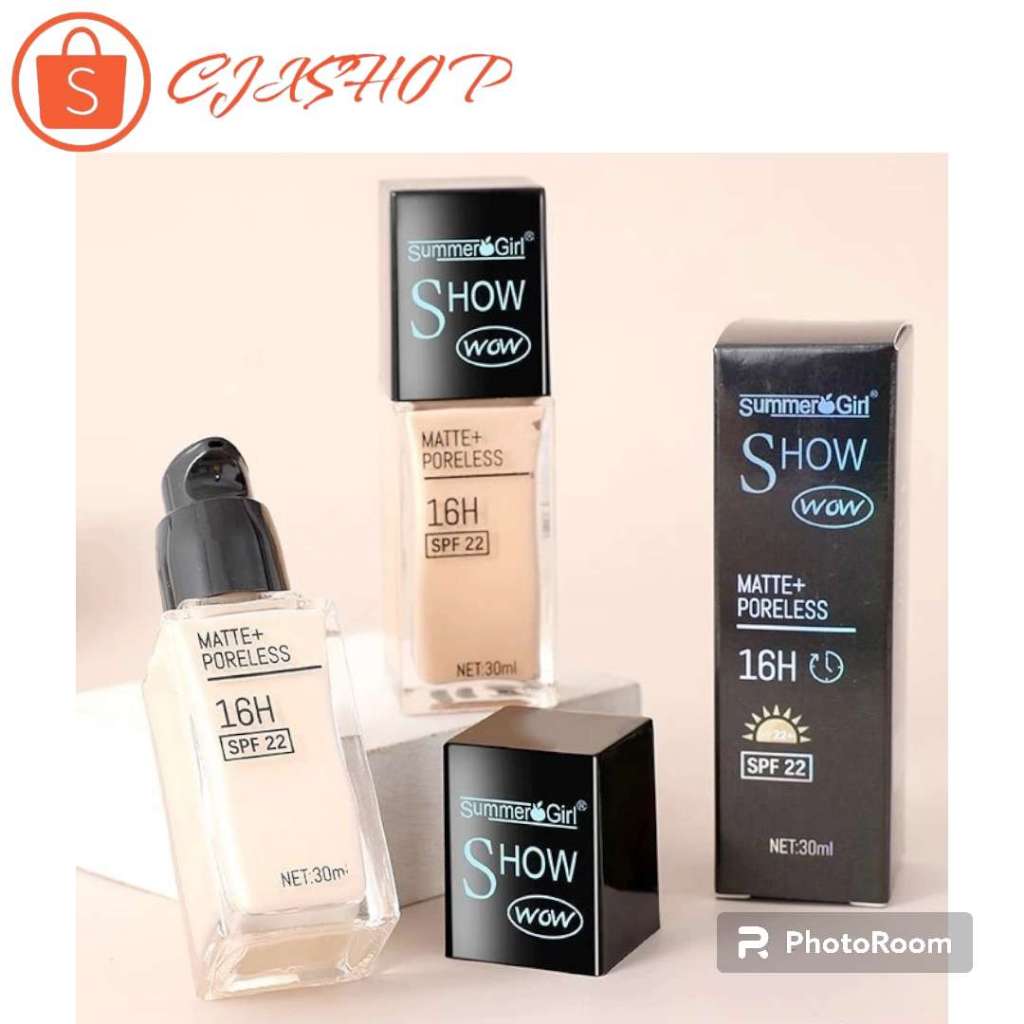 #CJXSHOP# Summer Girl Show Wow liquid foundation 30ML matte+ poreless ...