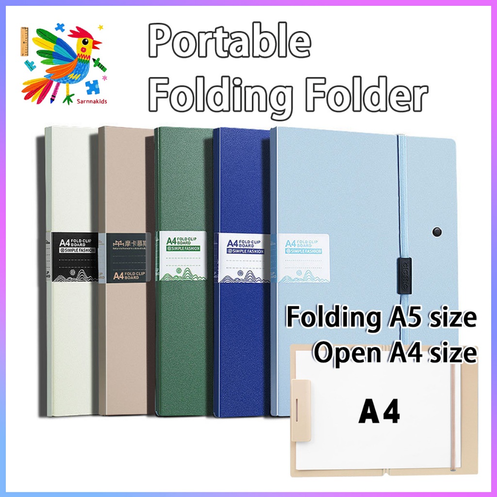 Long Foldable Clipboard File Folder Paper Organizers Low Profile Clip ...