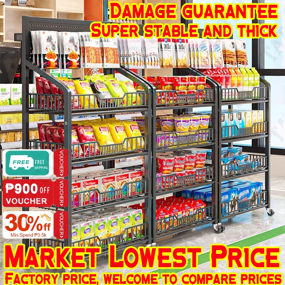 Supermarket Shelves Steel Shelf Metal Rack Grocery Rack Display Stand ...