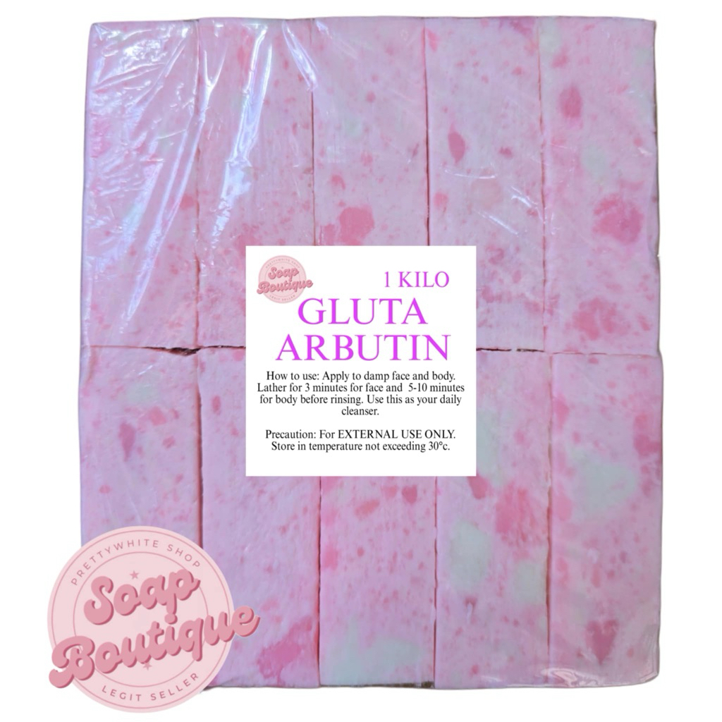 Glass Skin Soap Gluta Arbutin Whitening Soap Bar Cut 1 Kg | Shopee ...
