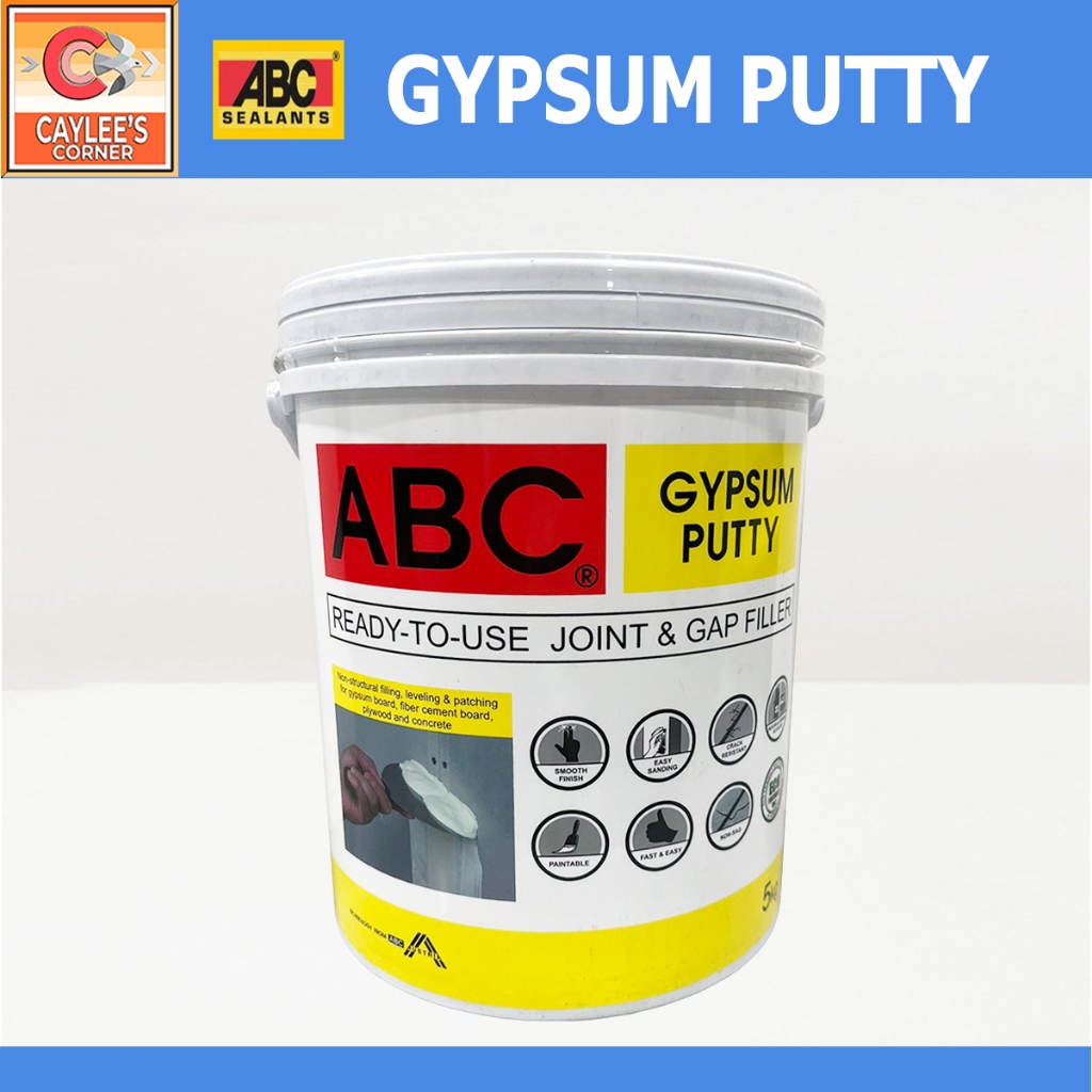 ABC Gypsum Putty - 5kg wall putty | Shopee Philippines