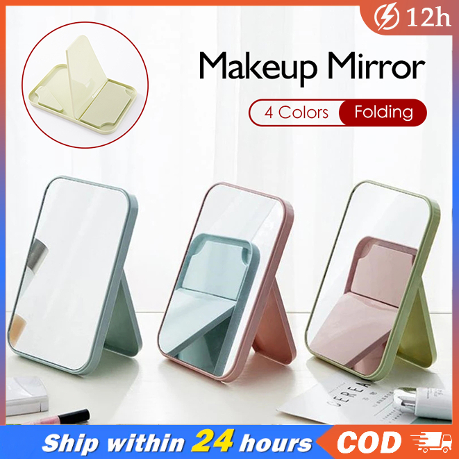 Face Makeup Mirror with Stand Face Desktop Cosmetic Mirror Portable ...