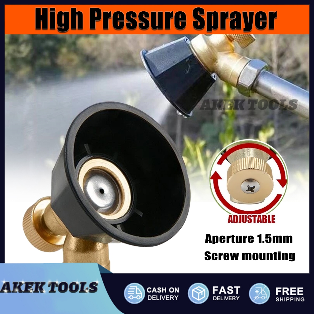Black Cyclone Spray Nozzle Agricultural Atomization Adjustable Easy to ...