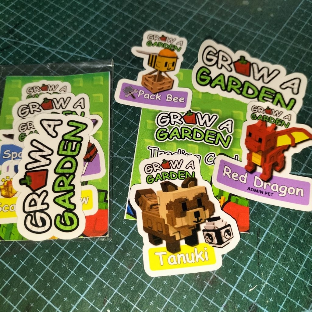 Grow A Garden Stickers with Trading Card Backing | Shopee Philippines