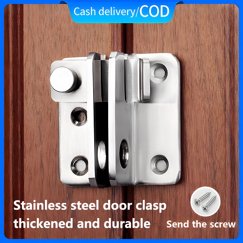 （4pcs）Stainless steel cabinet lock anti-theft security latch lock door ...